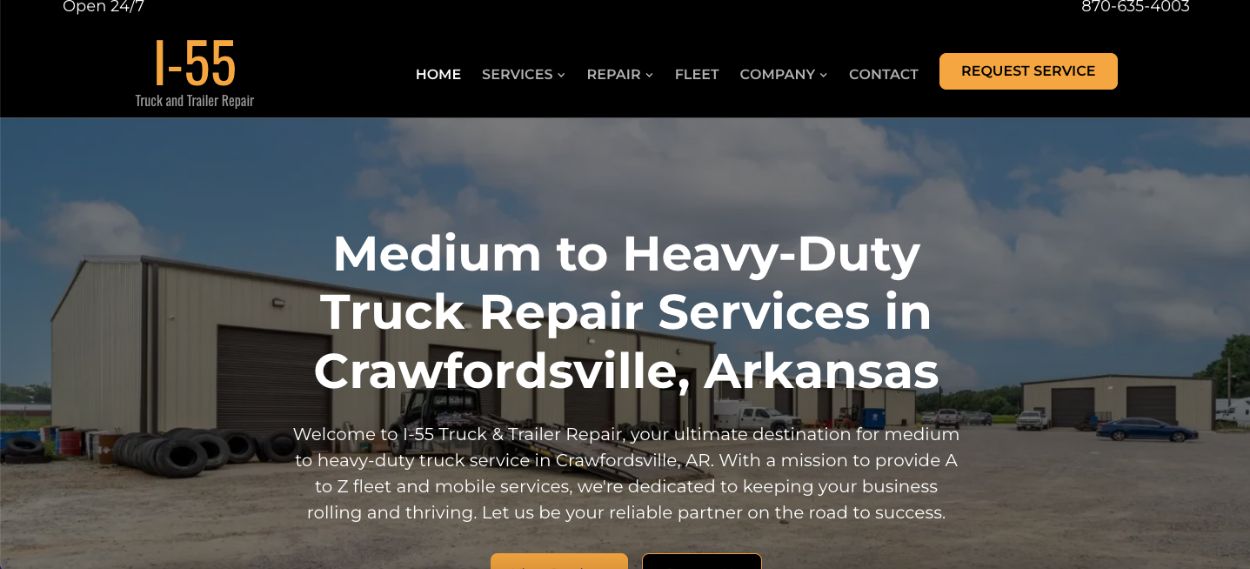 Truck Repair & Fleet Services in Marion & West Memphis | I-55 Truck and Trailer Repair